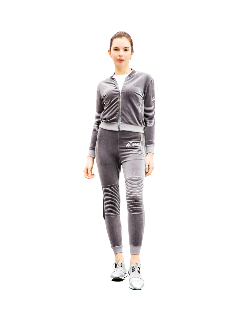 Women's Grey Vélvét Tracksuit - Full tracksuit - El Vélvét